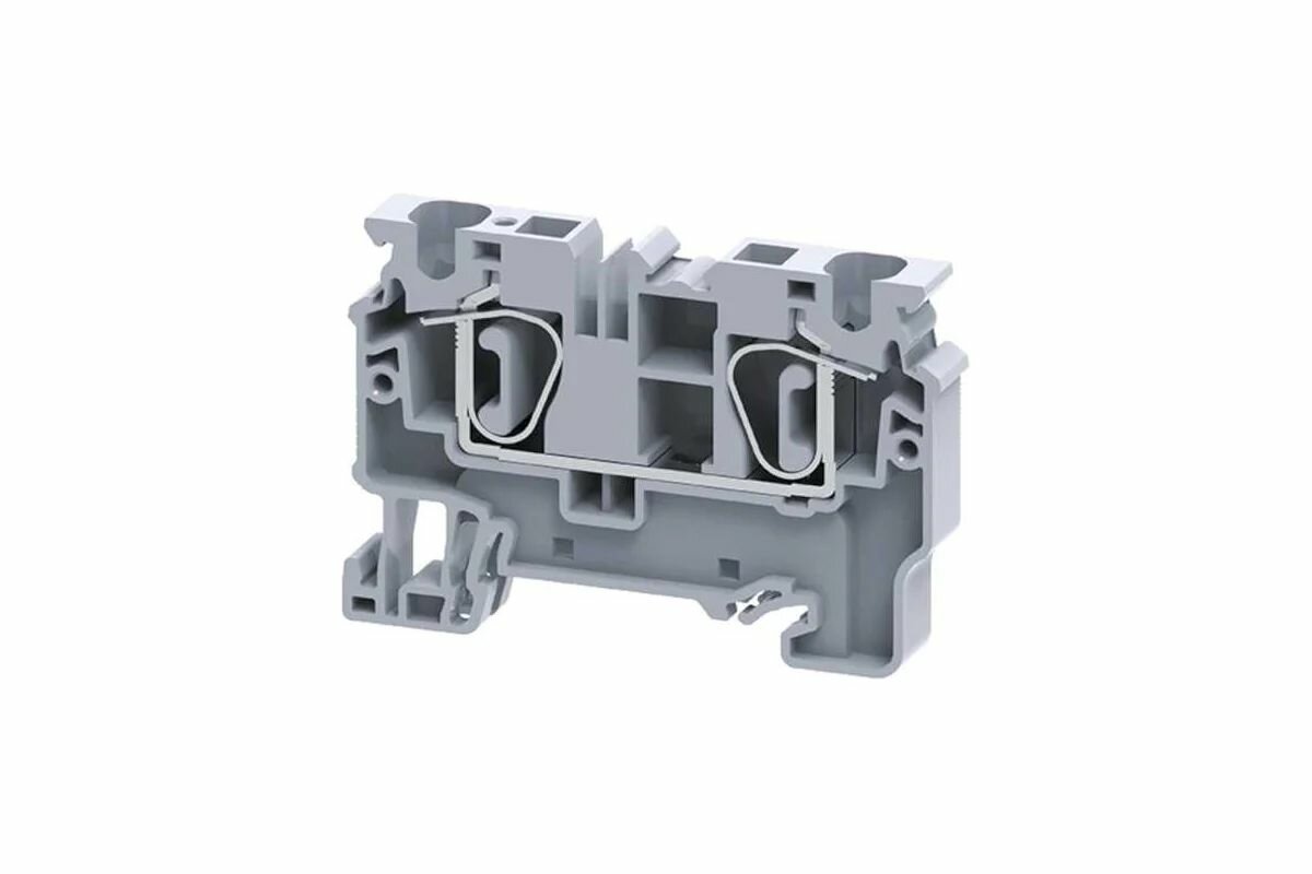 Клемма проходная пружинная 6мм2 OptiClip CX-6-I-41A-(0,2-6)-серый