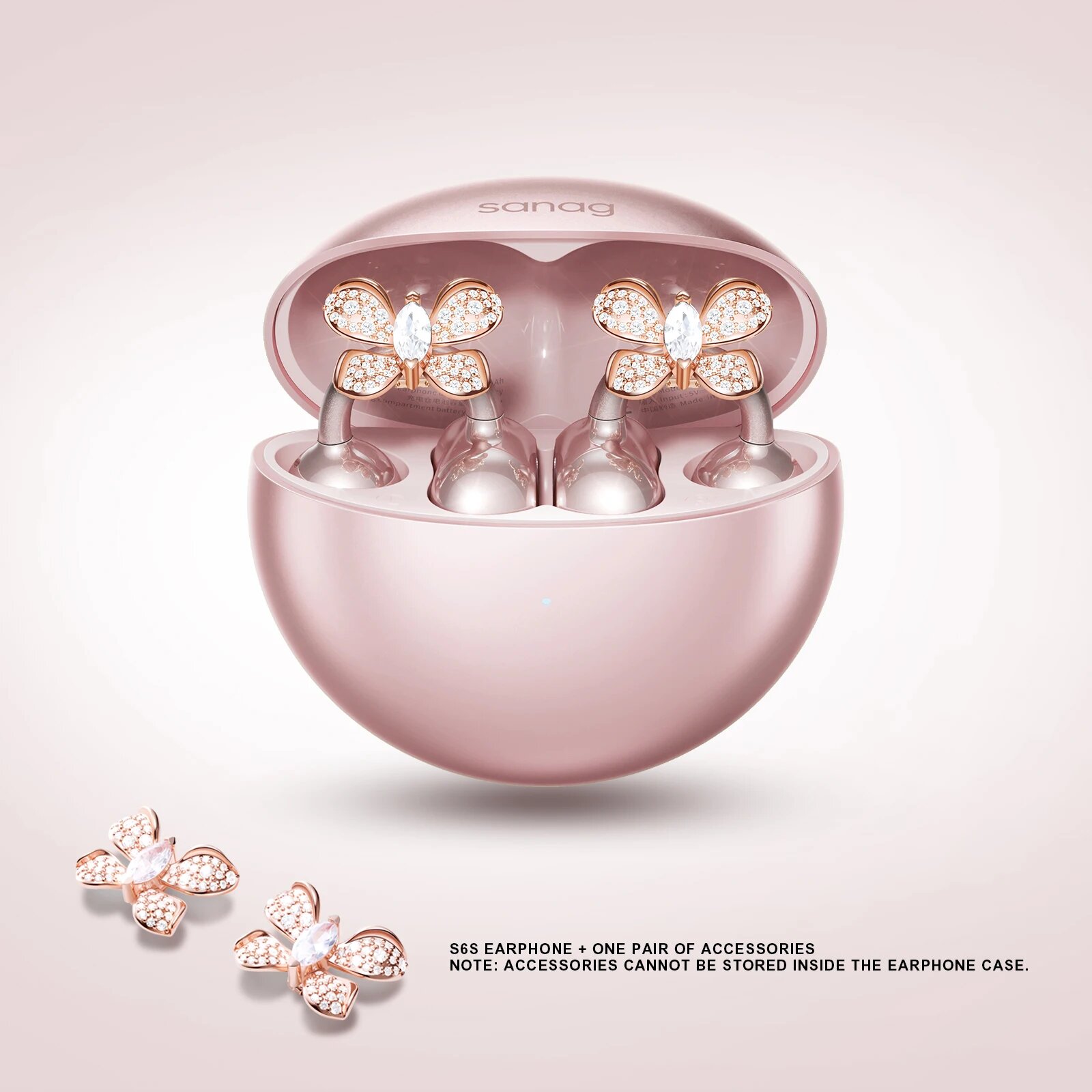 Sanag S6S Pro Беспроводные наушники-клипсы BLESSED BUTTERFLY