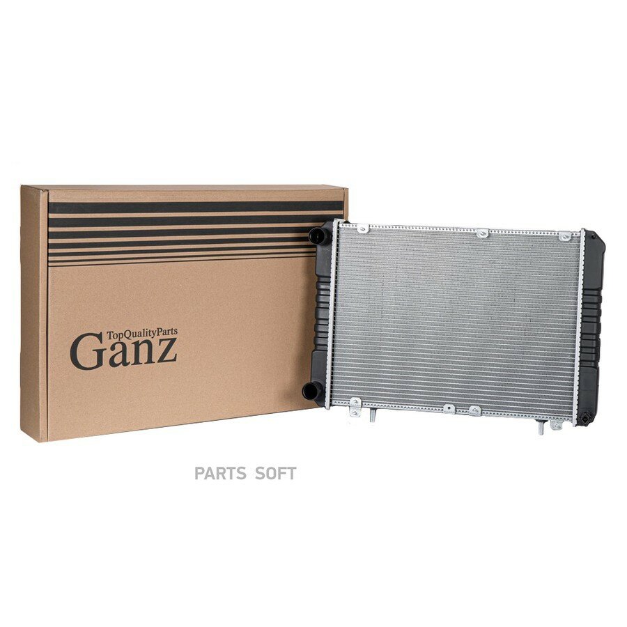 Радиатор охлаждения двигателя GAZ GAZelle BUSINESS 2.4 УМЗ-4216 от официального дистрибьютора, GANZ, артикул GIF07149