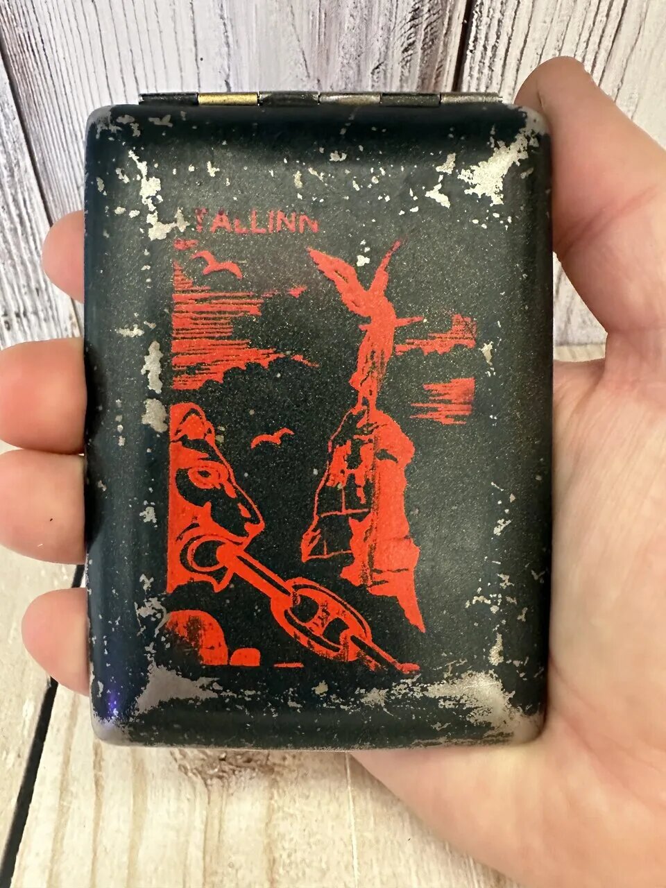 Портсигар Таллин ссср 1960 годы Винтажный коллекционный