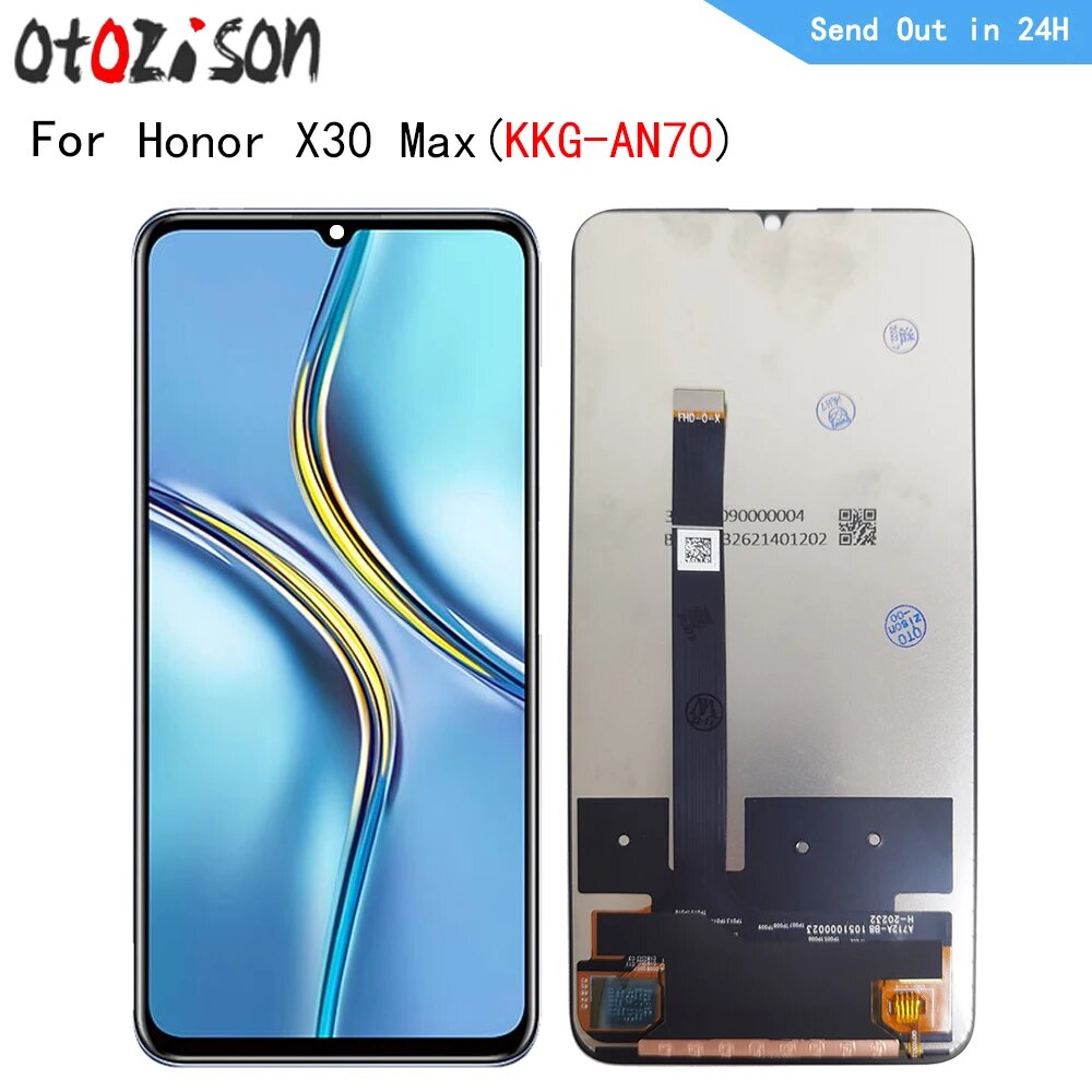 Для Honor X30Max ЖК-дисплей 7,09 дюйма для Huawei Honor X30 Max KKG-AN70 ЖК-дисплей With Blue Frame