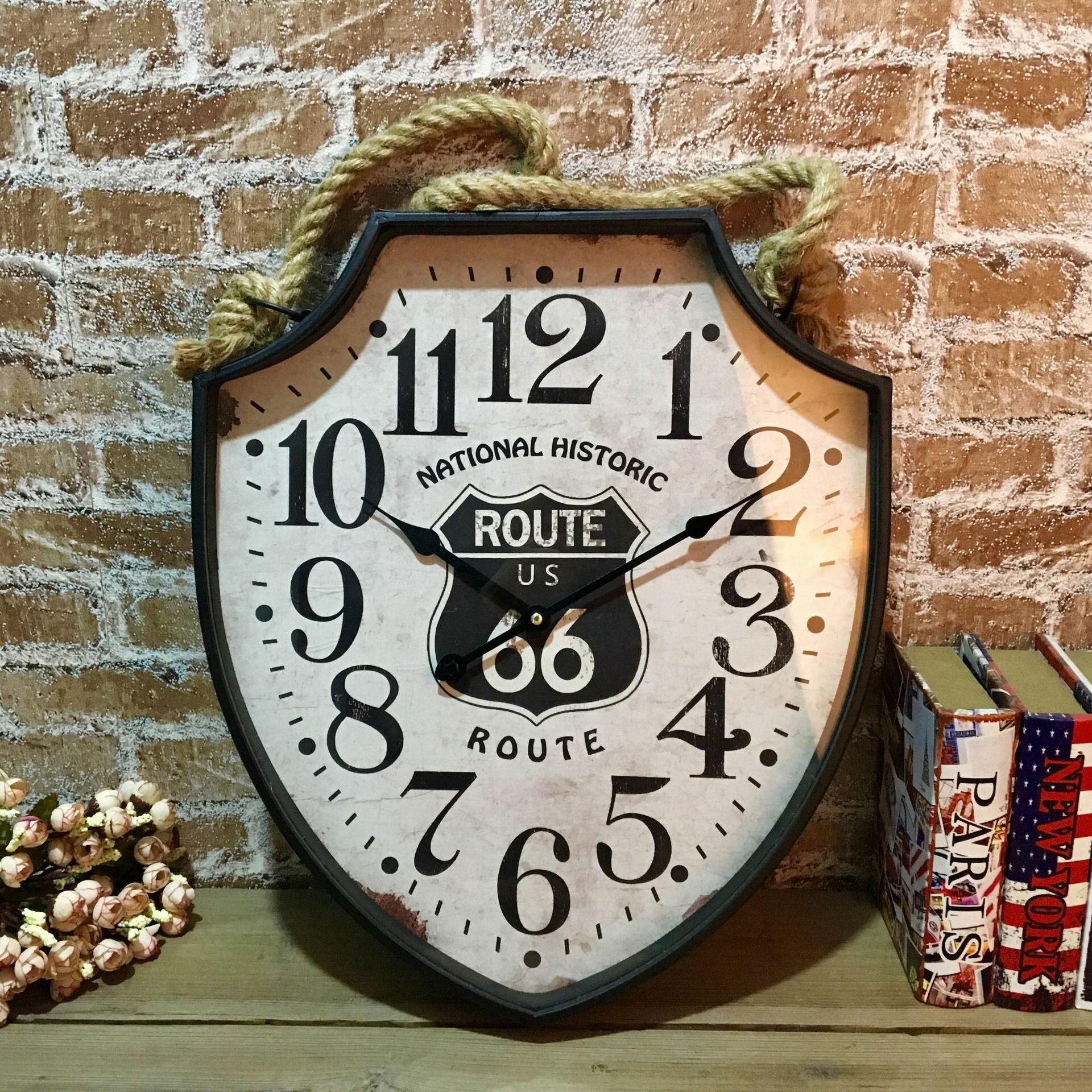 Американский ретро настенные часы бар декоративный простой креативные настенные часы Европейский стиль настенные часы