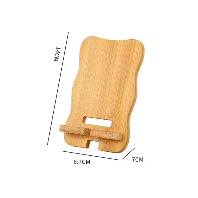Настольный бамбуковый держатель для телефона, практичная деревянная подставка для зарядки 02 small