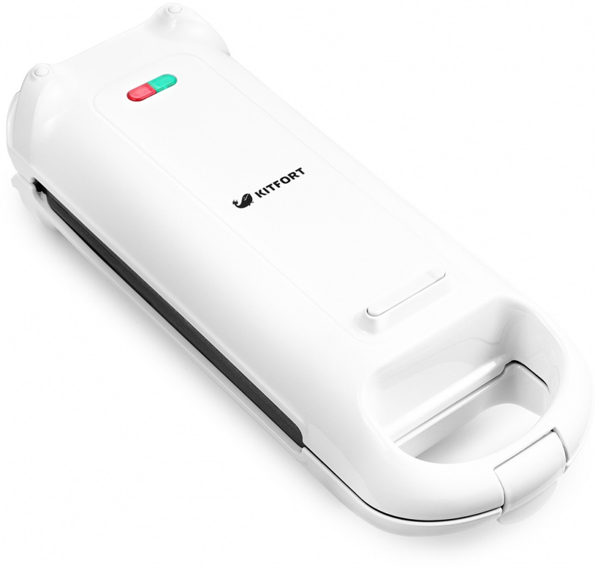 Вафельница Kitfort КТ-1643, мощность 700Вт, антипригарное покрытие, белая
