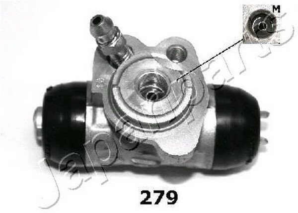 Цилиндр тормозной рабочий L JAPANPARTS CS-279 17,4 мм Toyota Yaris 99-05, Iq 09->