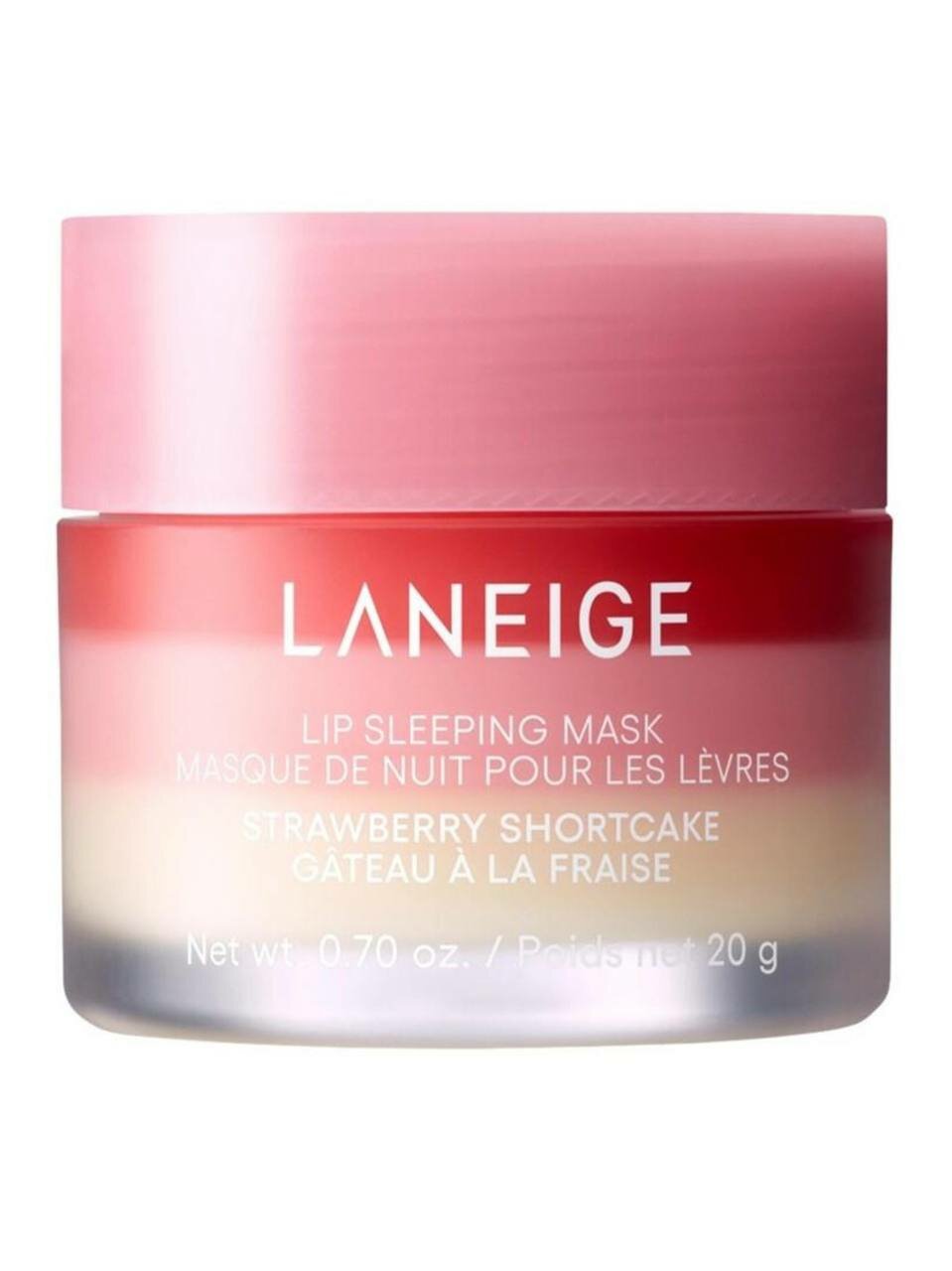 Ночная маска для губ «клубничный торт» Laneige Lip Sleeping Mask Strawberry Shortcake, 20 мл
