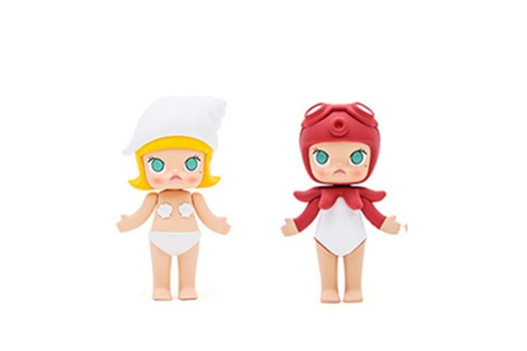 POP MART Унисекс Полный набор 12 шт. Mystery Boxes Молли Океанская коллекция 2445451, Confirmed-Shells+Octopus (Open)