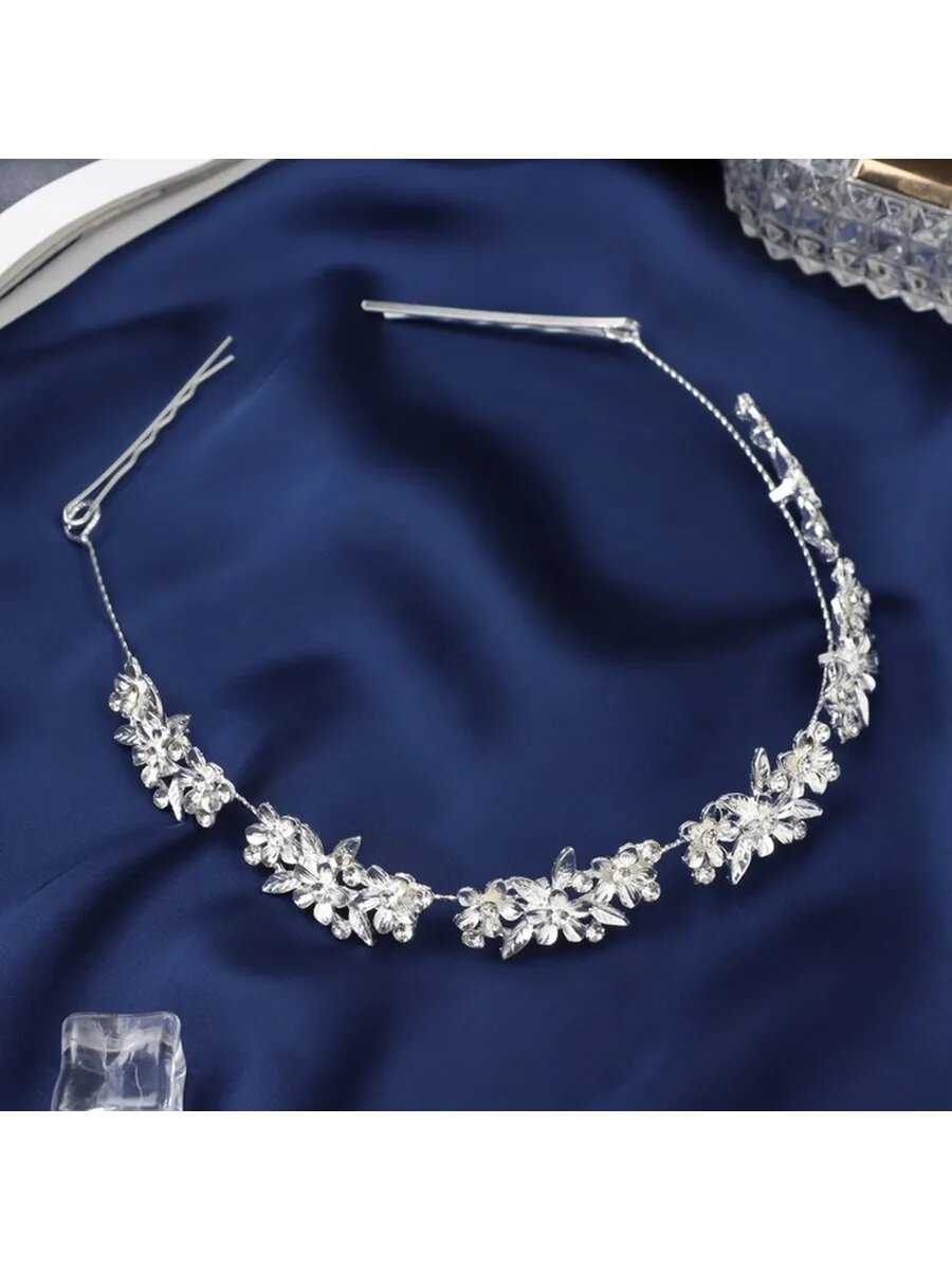 Элегантный аксессуар для волос 'Джуди' в серебре