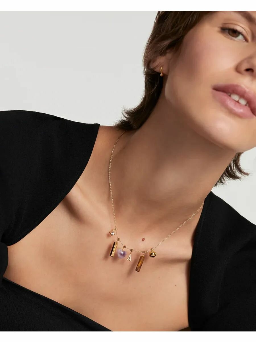 Подвеска PDPAOLA, серебро, 925 проба, агат