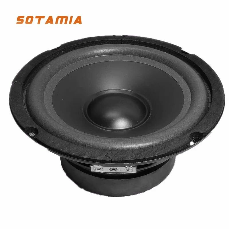 SOTAMIA 1pcs 6-дюймовый среднечастотный НЧ-динамик, мощный динамик для умного дома, 8 Ом, 60 Вт, Bluetooth-динамик для аудиосистемы "Сделай сам" для книжных полок