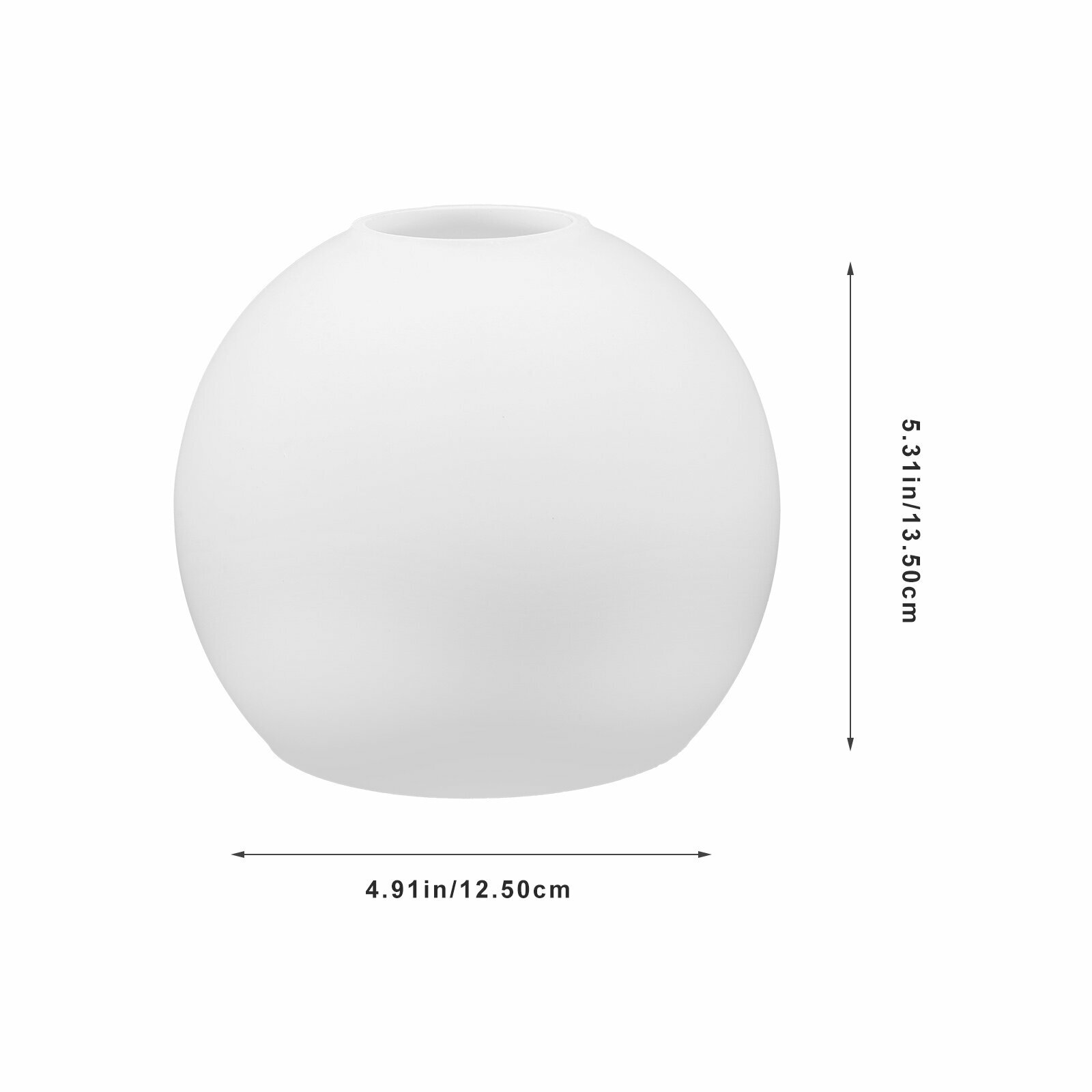 Стеклянный плафон белого цвета для подвесных и потолочных светильников, 2 шт