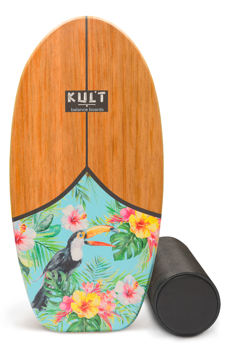 Баланс борд Культ "Balansboard"ru с роликом 16 см / Балансировочная доска Тукан