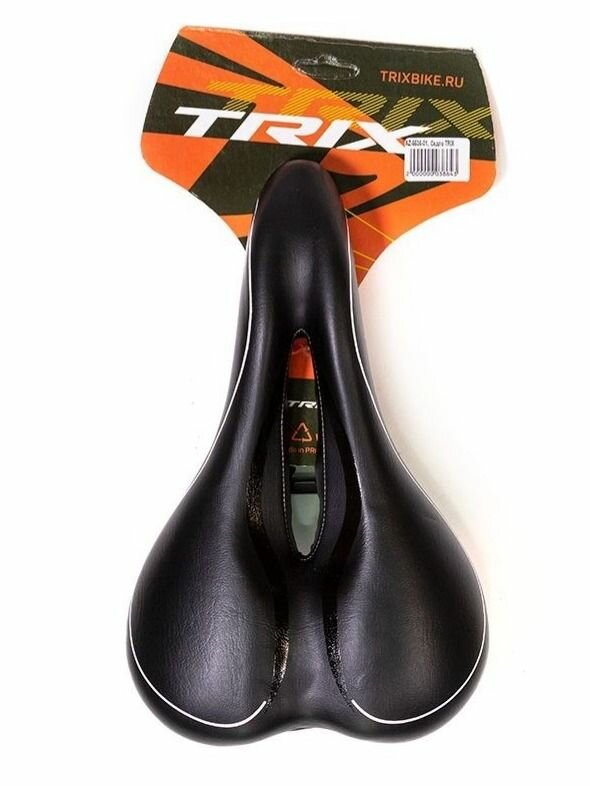 Седло TRIX спортивное 265х165 мм, с вентиляцией, черное