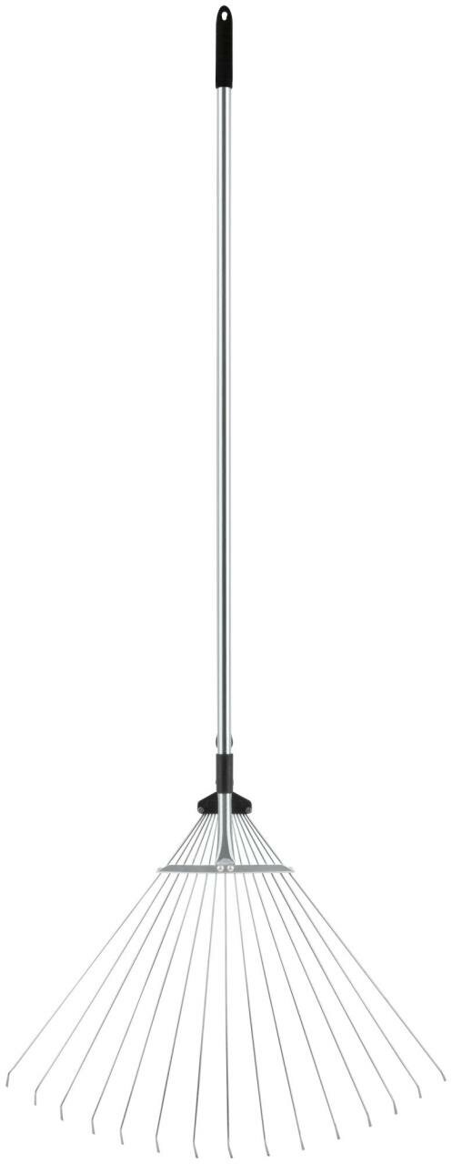 Грабли веерные регулируемые телескопические, 15 зубьев, 180-630 мм, длина 1200-1540 мм