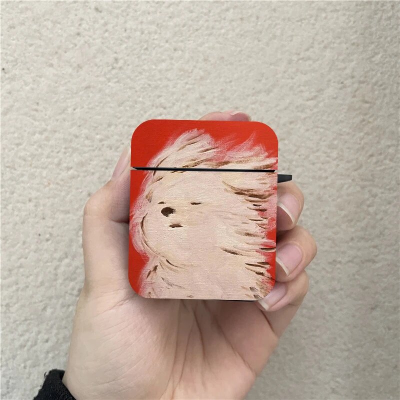 Чехол для наушников Apple Airpods Про 2 белый For Airpods 4(2024), -4