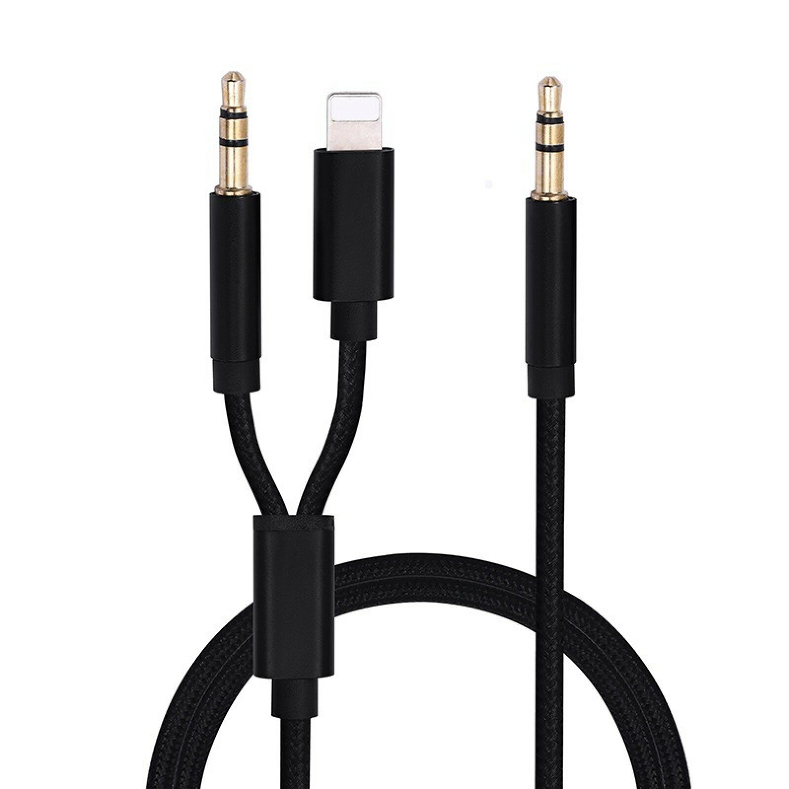 Аудио-кабель MyPads Lighting - AUX 3.5 мм с функцией зарядки и чипом декодирования, 1 м