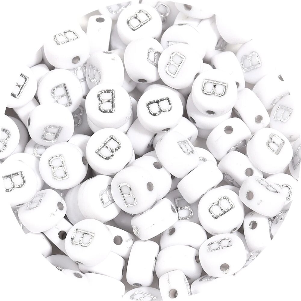 7x4 мм белые, серебряные цветные акриловые бусины с буквами, круглые плоские бусины с алфавитом, свободные бусины для изготовления ювелирных изделий, браслет ручной работы, ожерелье