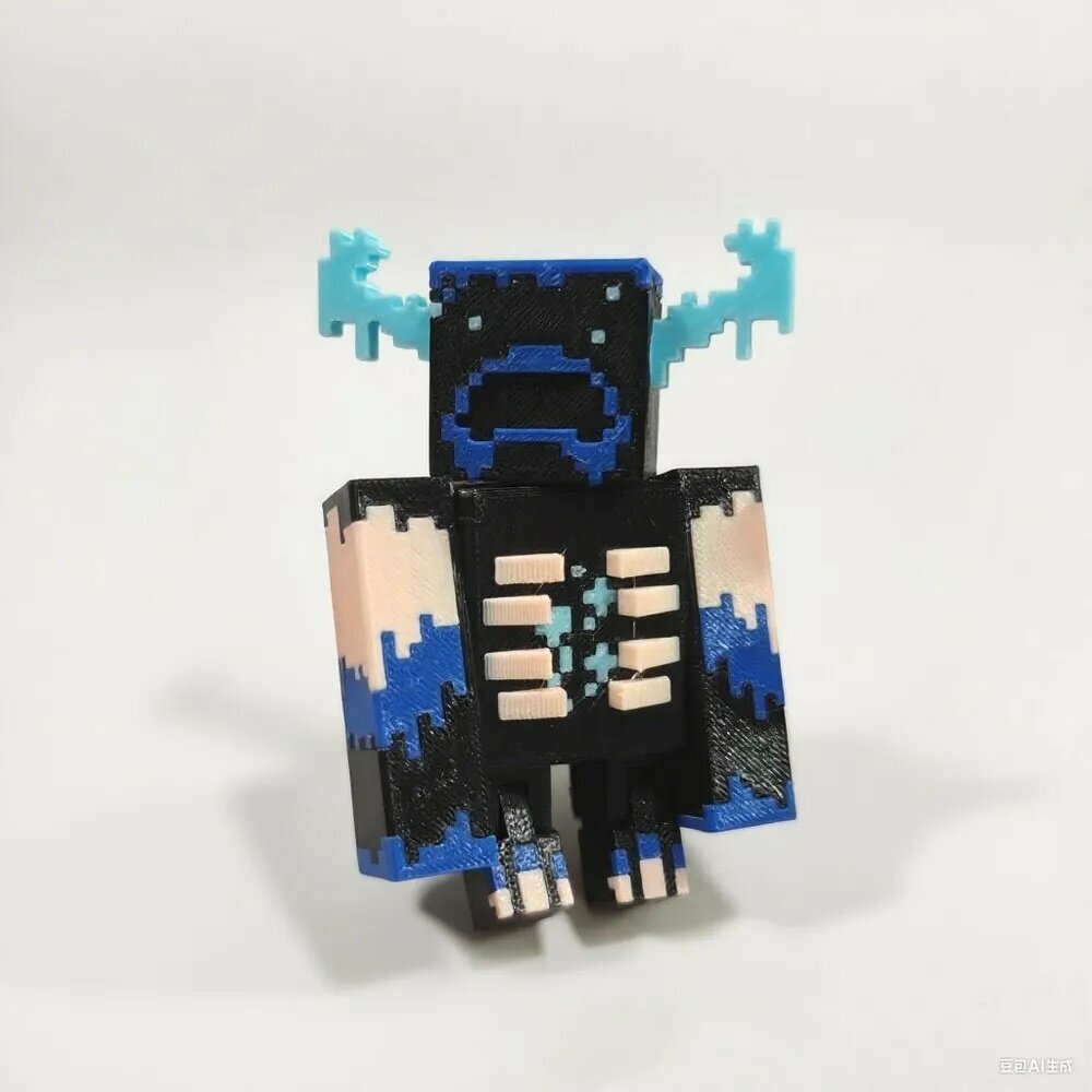 3D-печатная шарнирная фигурка Защитника из Minecraft, пиксельная модель, игровой сувенир, рождественские подарки