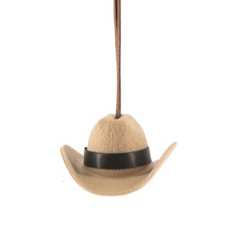 Винтажный кулон-шляпа для авто, Цвет Хаки - 3