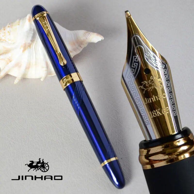 Перьевая ручка IRAURITA JINHAO X450 сине-красная as picture show