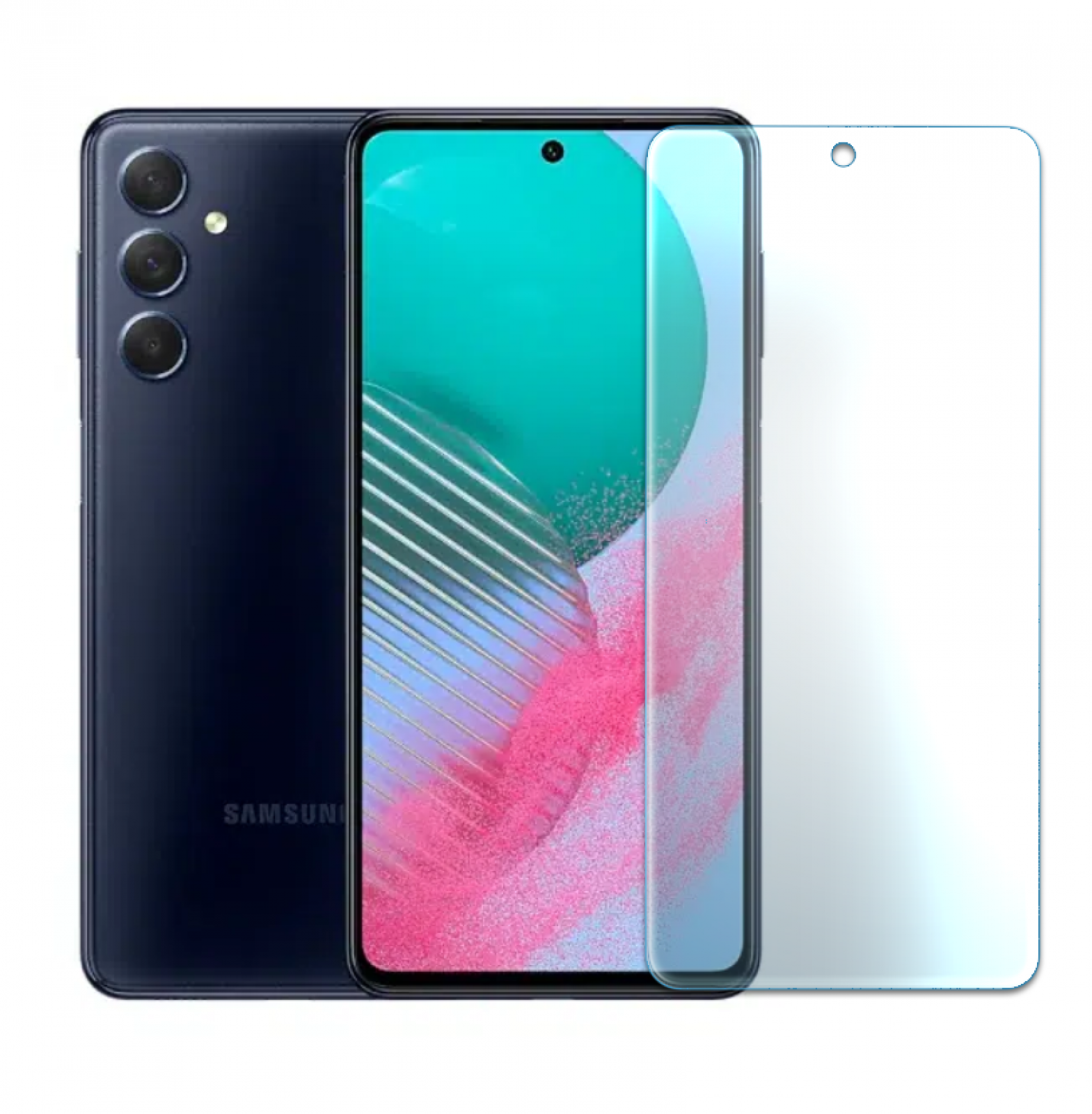 3D/5D защитное изогнутое стекло MyPads 5D Forti Glass для Samsung Galaxy M55 5G с олеофобным покрытием