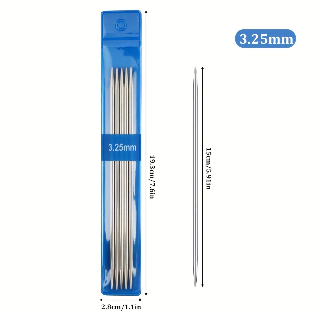Спицы для вязания Looen 3.25mm, 19.3см
