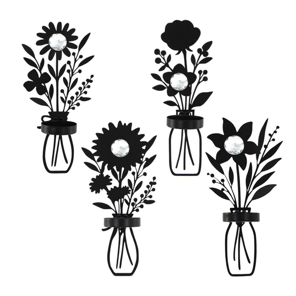 Настенные канделябры, Черный