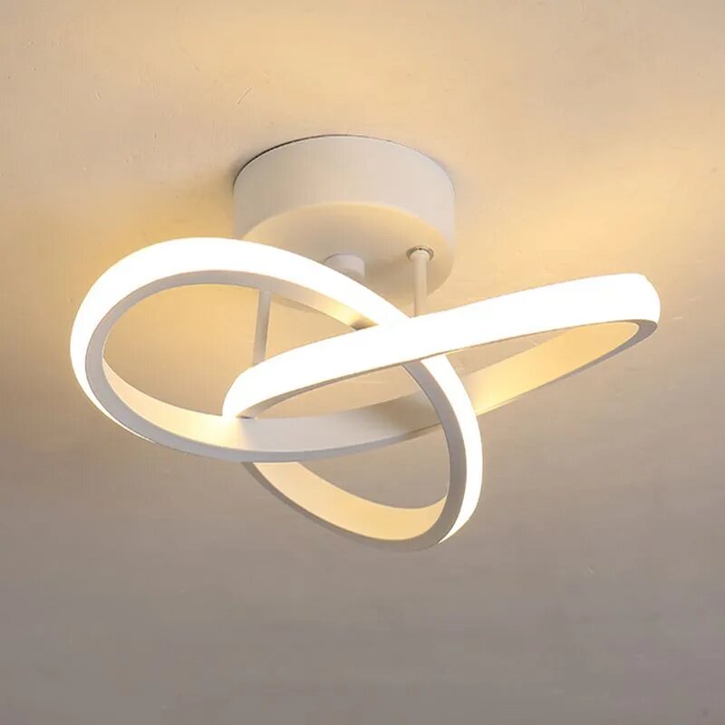 Люстра LED 20 Вт, современный дизайн для коридора, белый цвет, диаметр 25 см — фото 1