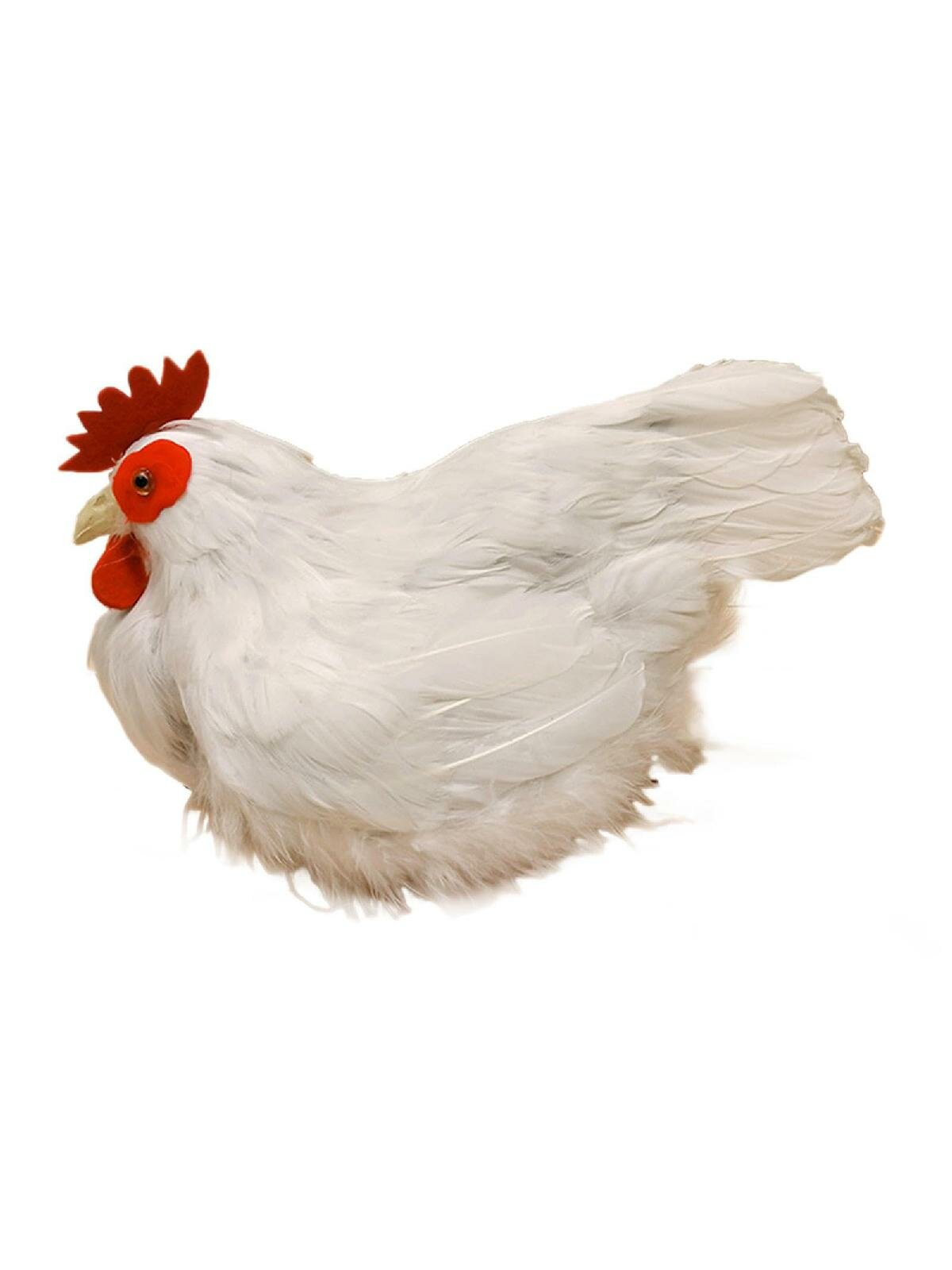 Реалистичные фигурки цыпленка Искусственная пернатая курица Статуэтка цыпленка Орнамент