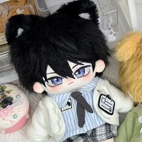 Плюшевая кукла 20 см, Only doll No clothes, С каркасом