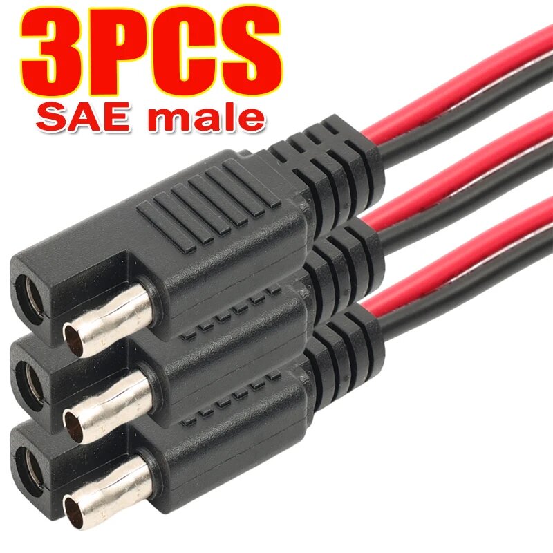 Автомобильный удлинительный кабель Кабель солнечной панели Провод Разъем SAE tybe A 3PCS