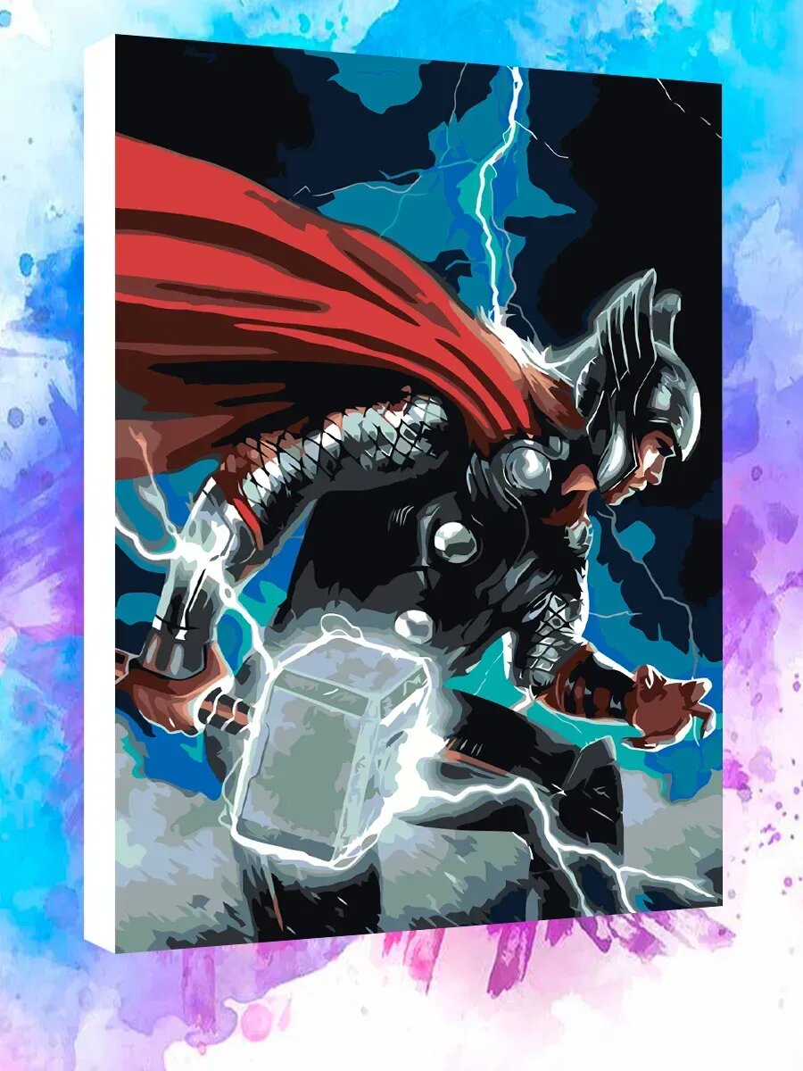 Картина по номерам Тор Марвел Marvel Кино