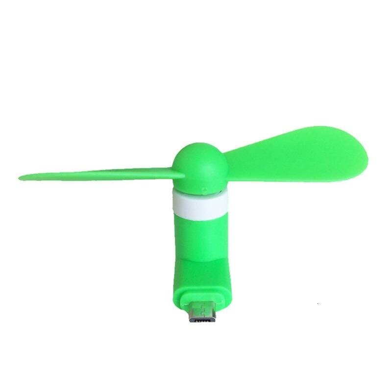 Персональный мини-вентилятор для смартфонов, Зеленый