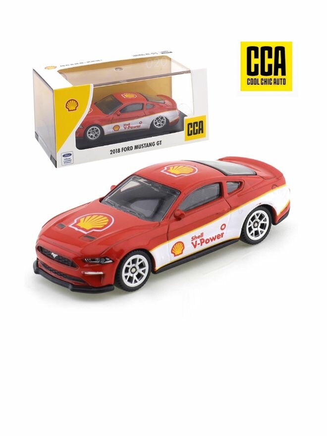 Модель легкосплавного автомобиля в подарок мальчику / CCA 1:64 /2018 Ford Mustang GT Shell