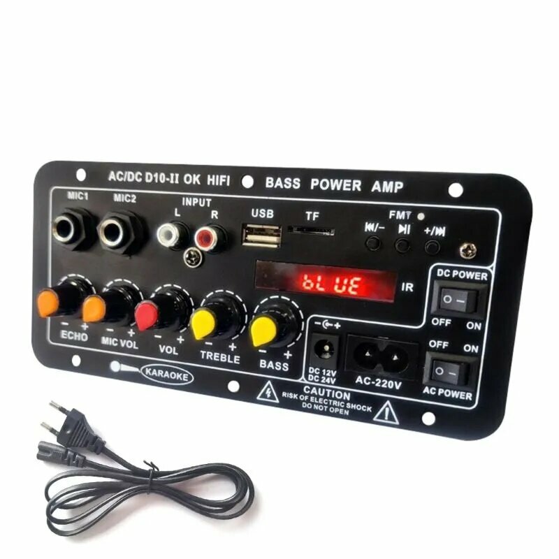Плата усилителя мощности аудиосабвуфера D10 II с дисплеем плата мощности-Европейский стандарт