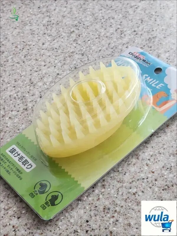 Щетка для животных Doggy Man для кошек, собак, удаления линяющей шерсти, силиконовая, желтая