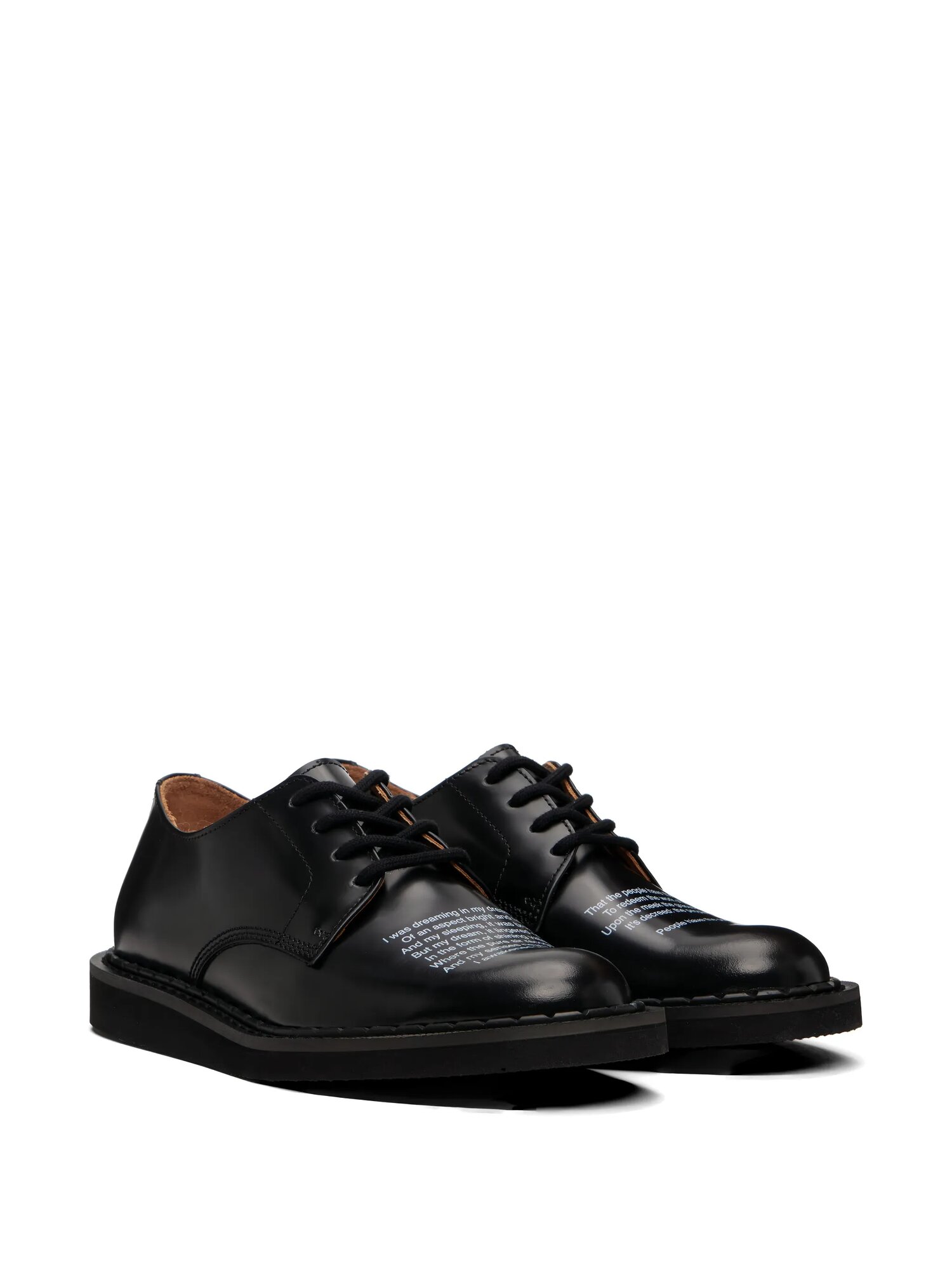 Туфли GEORGE COX Text-print Derby shoes, размер 7 — фото 1