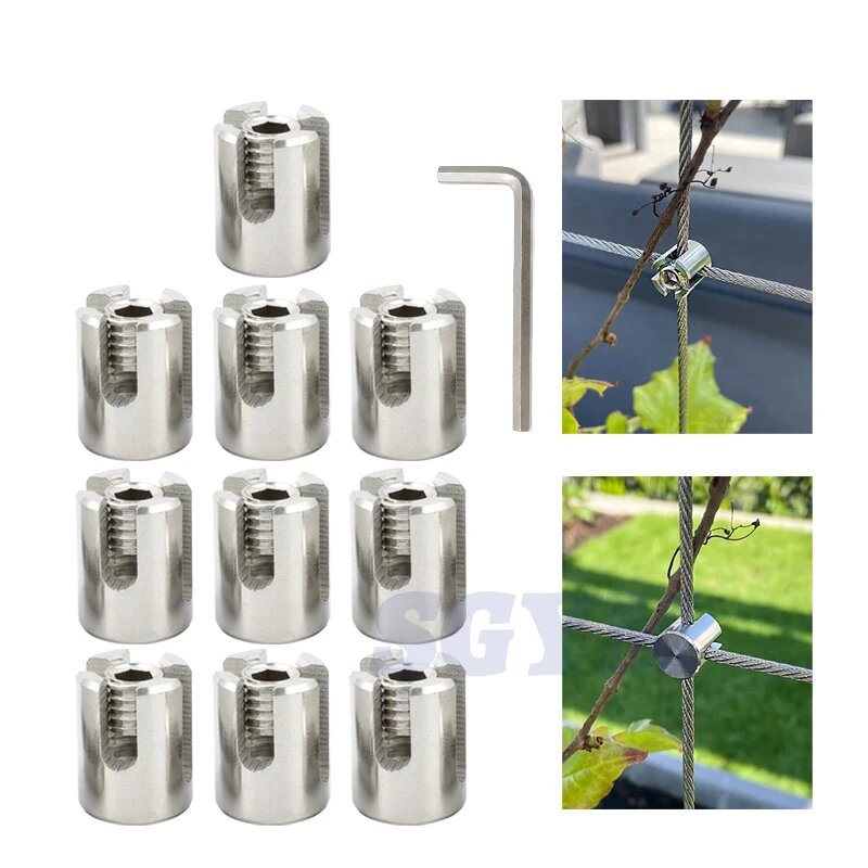 Зажимы для тросов SGYM, нержавеющая сталь 316, набор M2/M3/M4/M5/M6 For 2mm wire