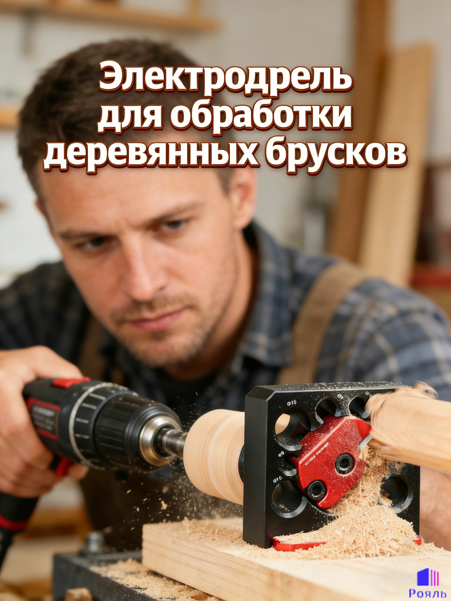 Центровочное сверло кондуктор для круглых шипов, регулируемый, для дерева, алюминиевый, под шканты, набор втулок 8-20мм