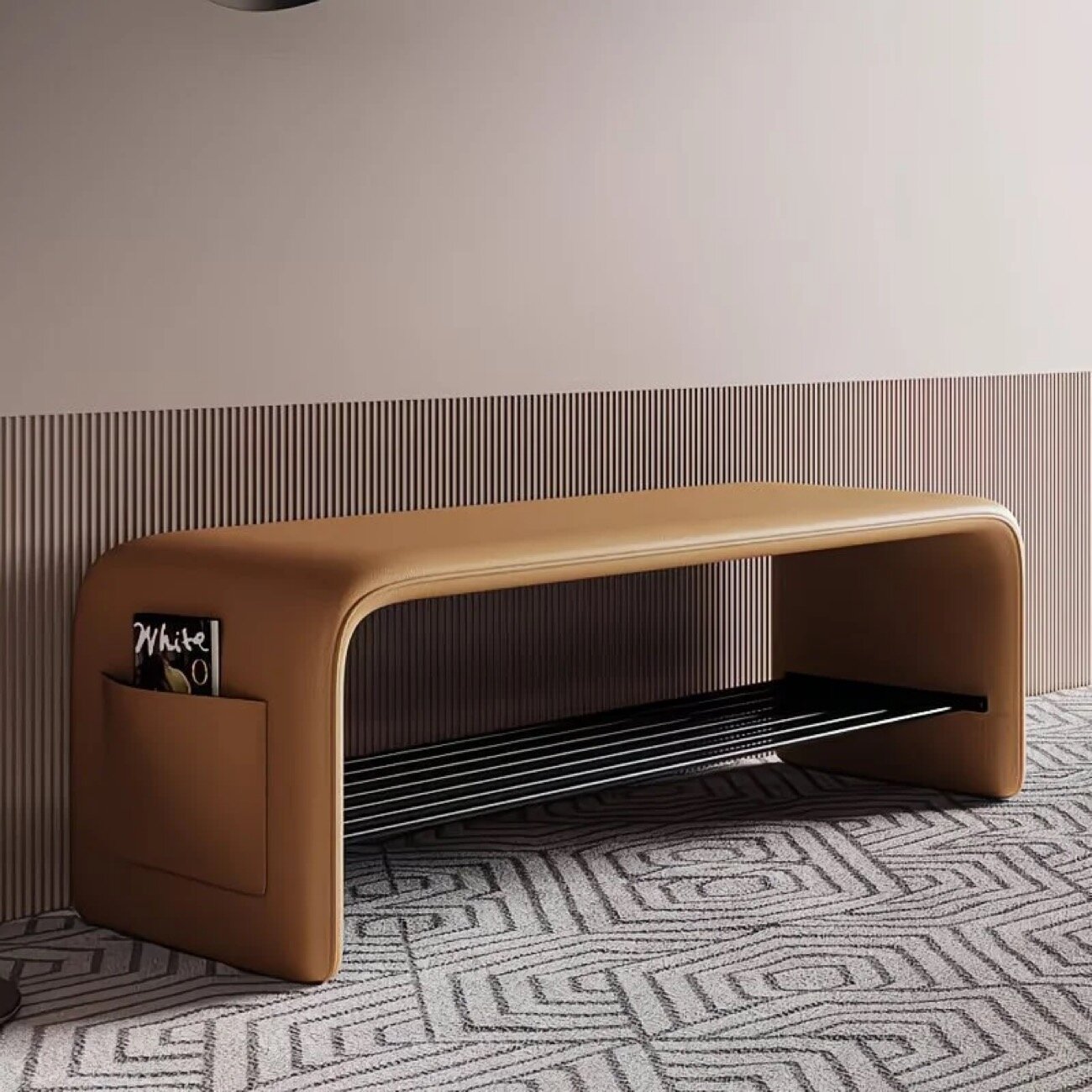 Банкетка, Искусственная кожа, 80х35х42 см