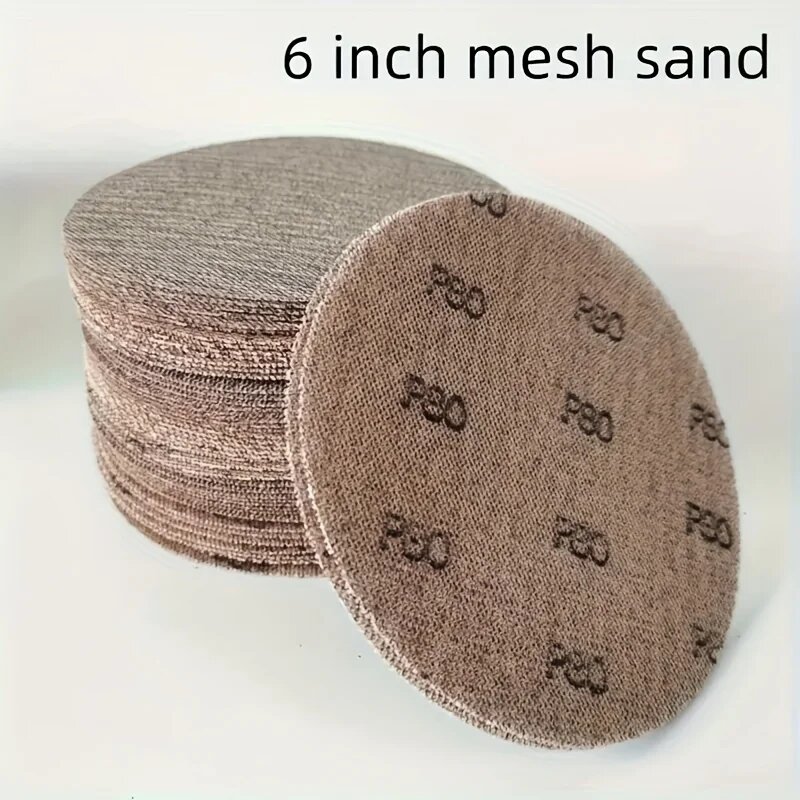Шлифовальная губка 6 дюймов, 80Grit, 10шт