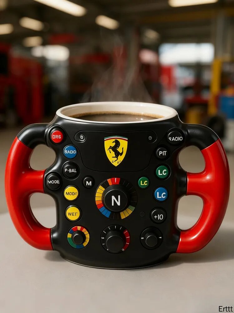 Чашка красная "F1" из смолы, 300 мл для мужчин, для кофе, страна-изготовитель Китай, артикул 3114974852