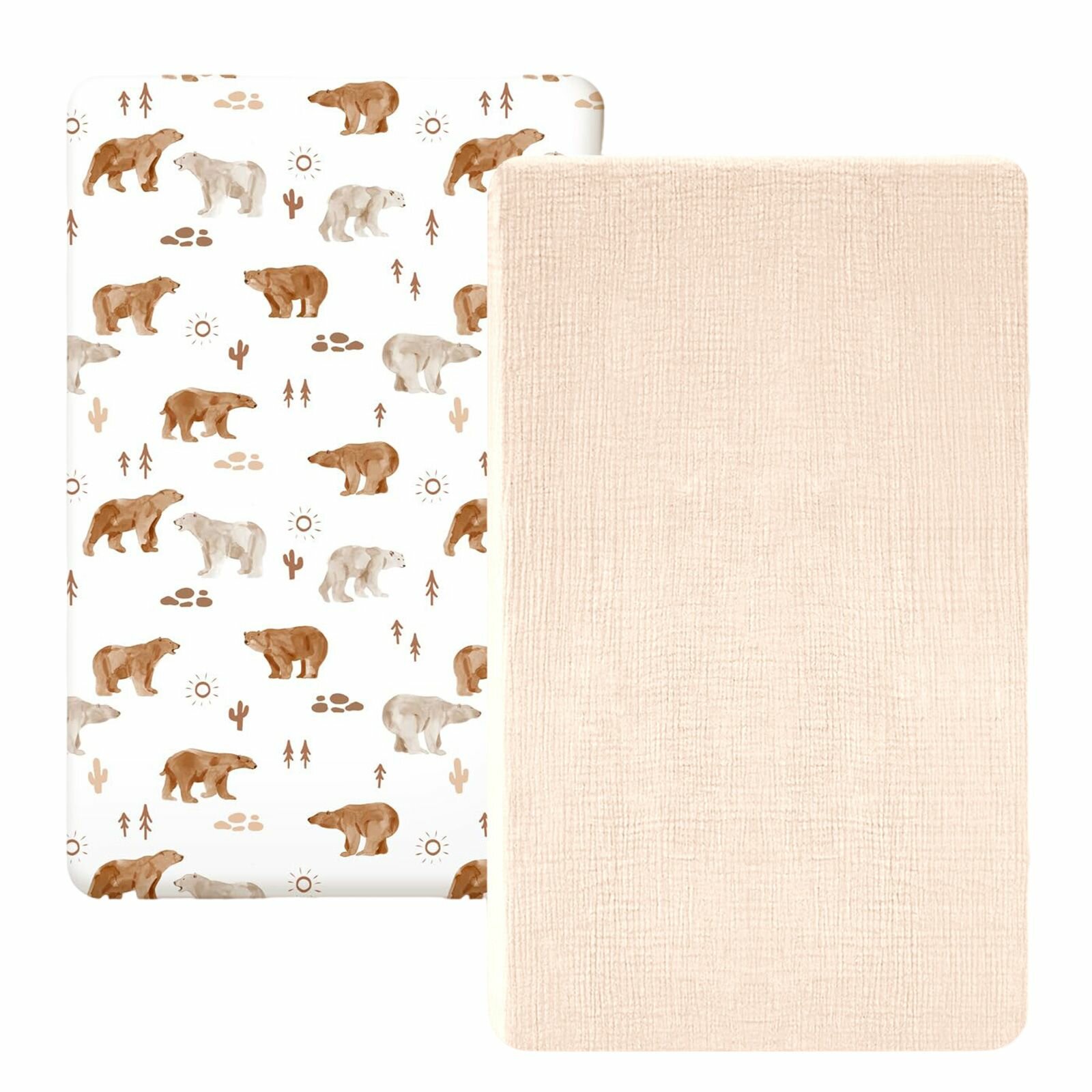 2 шт Дышащие наматрасники для детской кроватки