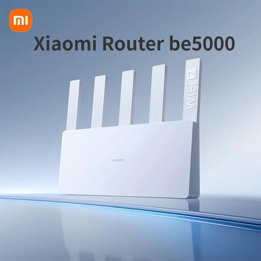 Xiaomi Be5000 Mesh Router 2.5G Wi-Fi 7 Двухдиапазонный 2.4 ГГц И 5 ГГц MLO С Поддержкой Сетевых Приложений И Оптическим Волок.