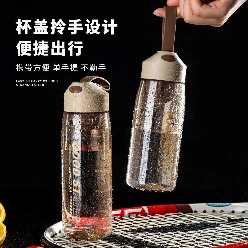 IJARL Кофейный цвет портативная пластиковая бутылка 500 мл для походов и школы Цвет：Пластиковая чашка Linglong кофейный