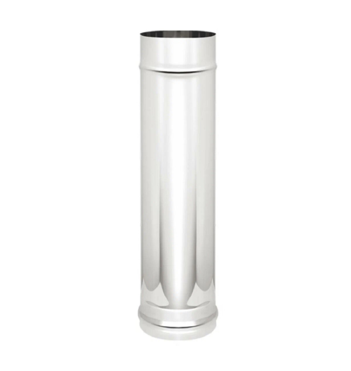 Труба дымохода нержавеющая сталь (AISI 304 0,8мм), L-1м (150)