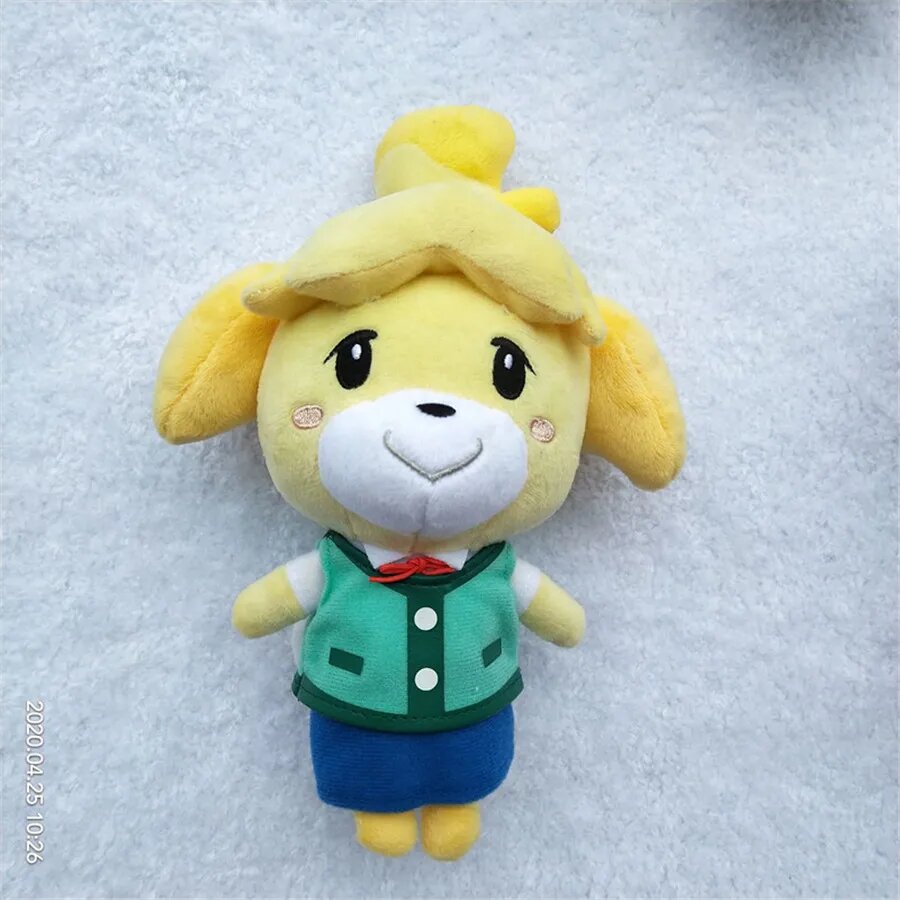 Изабель из Animal Crossing, плюшевая кукла, синий
