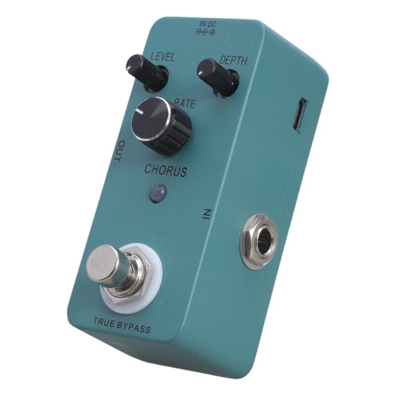 Педаль Гитарного Припева, Аналоговый Эффект Припева Классическая Педаль Гитарного Эффекта Теплого Припева для Электрогитары Bass True Bypass