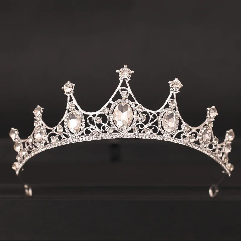 Серебряная тиара для невесты AiliBride
