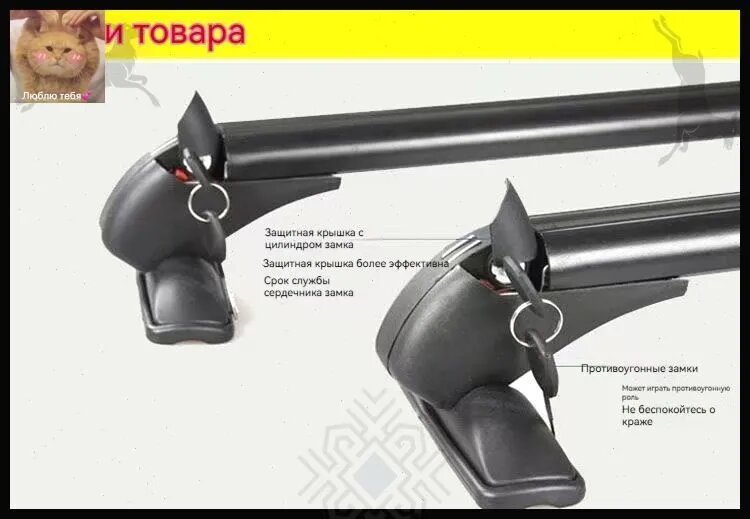 Багажные дуги для Honda Fit, Аэродинамические поперечины на крышу, черного цвета, грузоподъемность 150 кг — фото 1